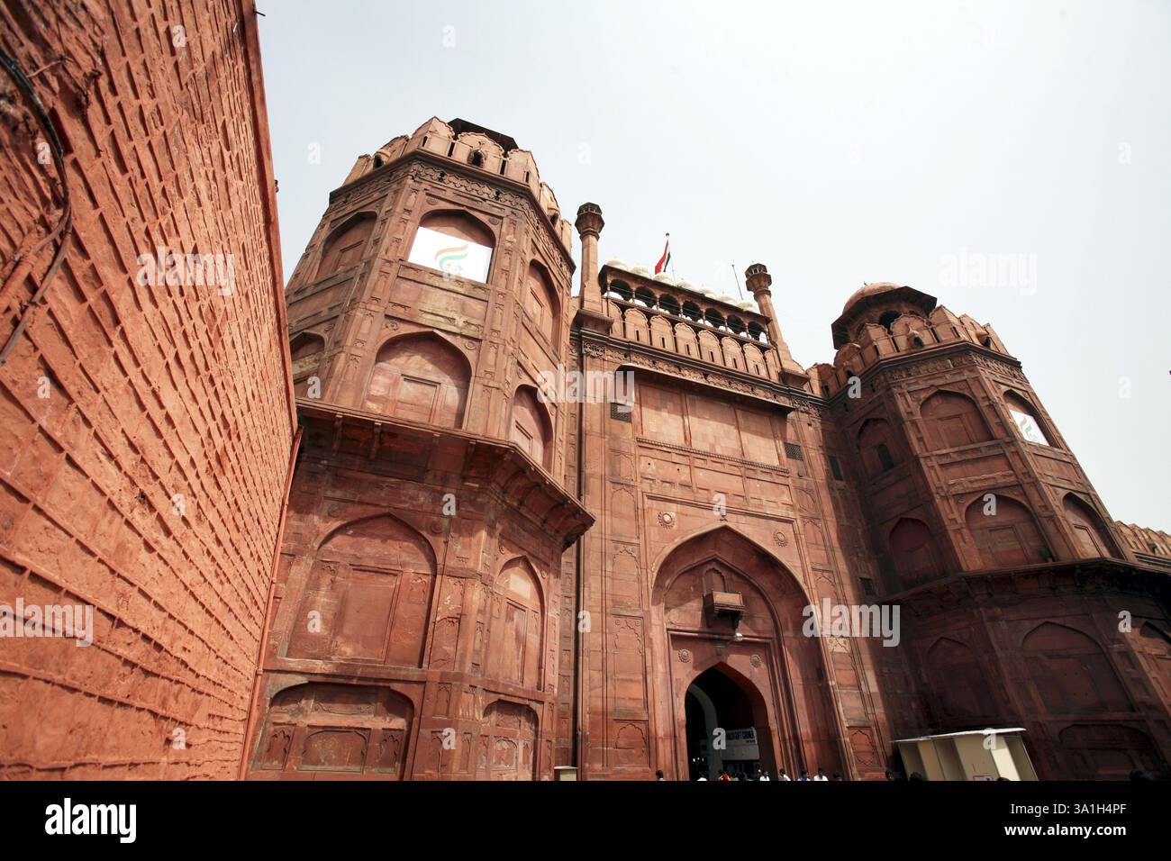 UNESCO World Heritage site the famous Delhi fort also known as Lal Qila ...