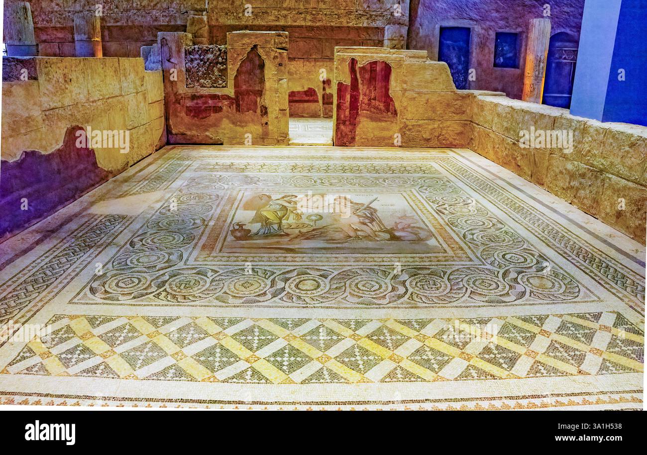 Gaziantep, Turkey, Turkiye. Zeugma Mosaic Museum, Perseus and Andromeda ...