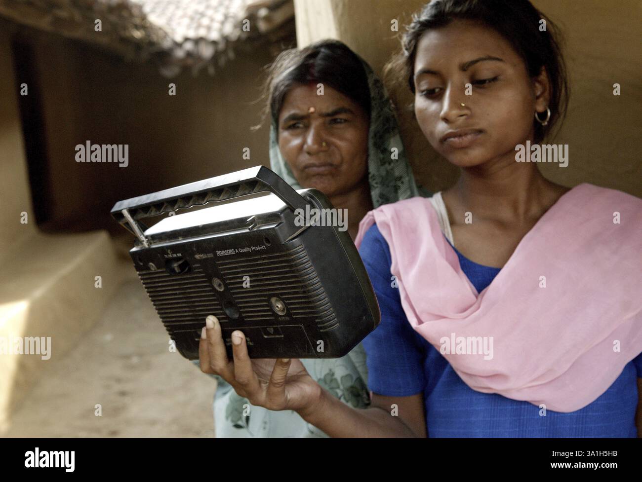 Women listening radio, NGO Alternative for India Development (AID ...