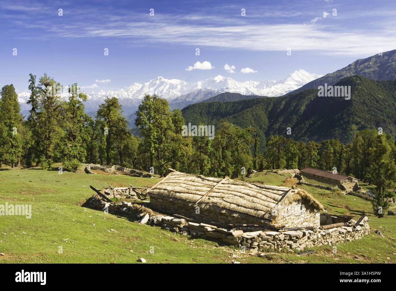 Kedarnath Dome, Kharch Kundh, Mandani and Chokhamba peaks of the ...
