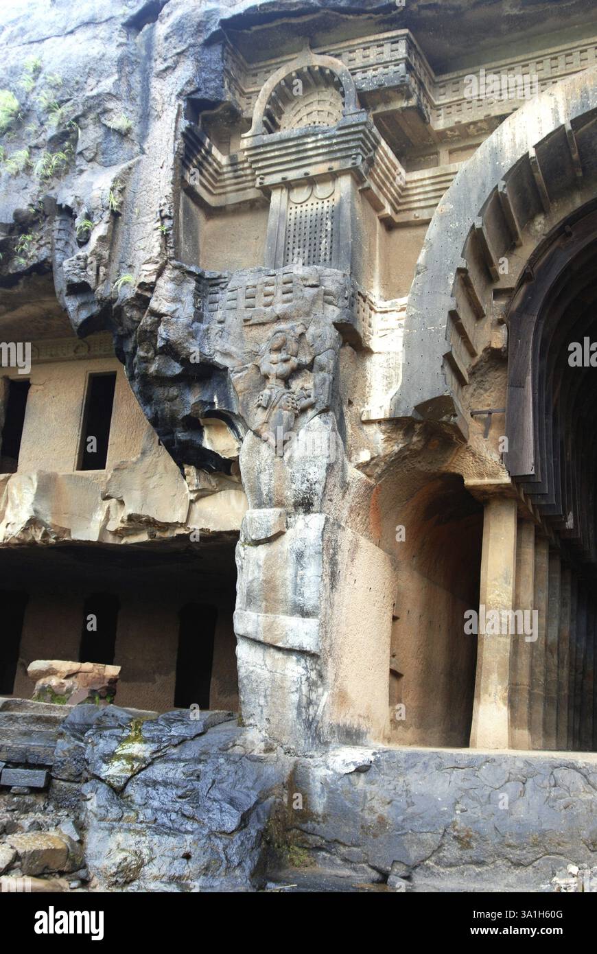 Bhaja caves, vihara monasteries Buddhist rock-cut caves in 12th Century ...