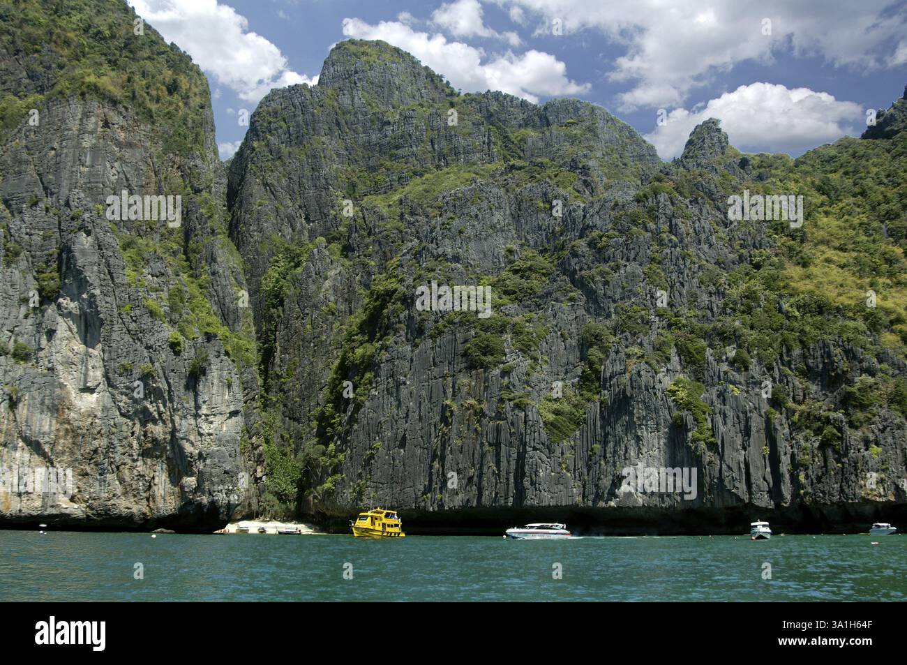 Phi Phi island Monkey Bay, Thailand, South East Asia, Asia Stock Photo ...