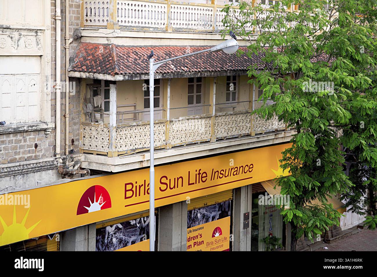 Aerial view of Maharshi Karve road, Marine Lines, Bombay Mumbai ...