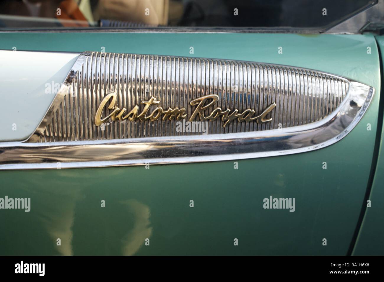 Vintage cars Dodge Custom Royal Stock Photo - Alamy