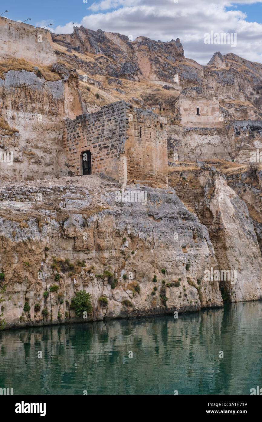 Rumkale, Turkey, Turkiye. View of Rumkale Fortification Ruins from the ...