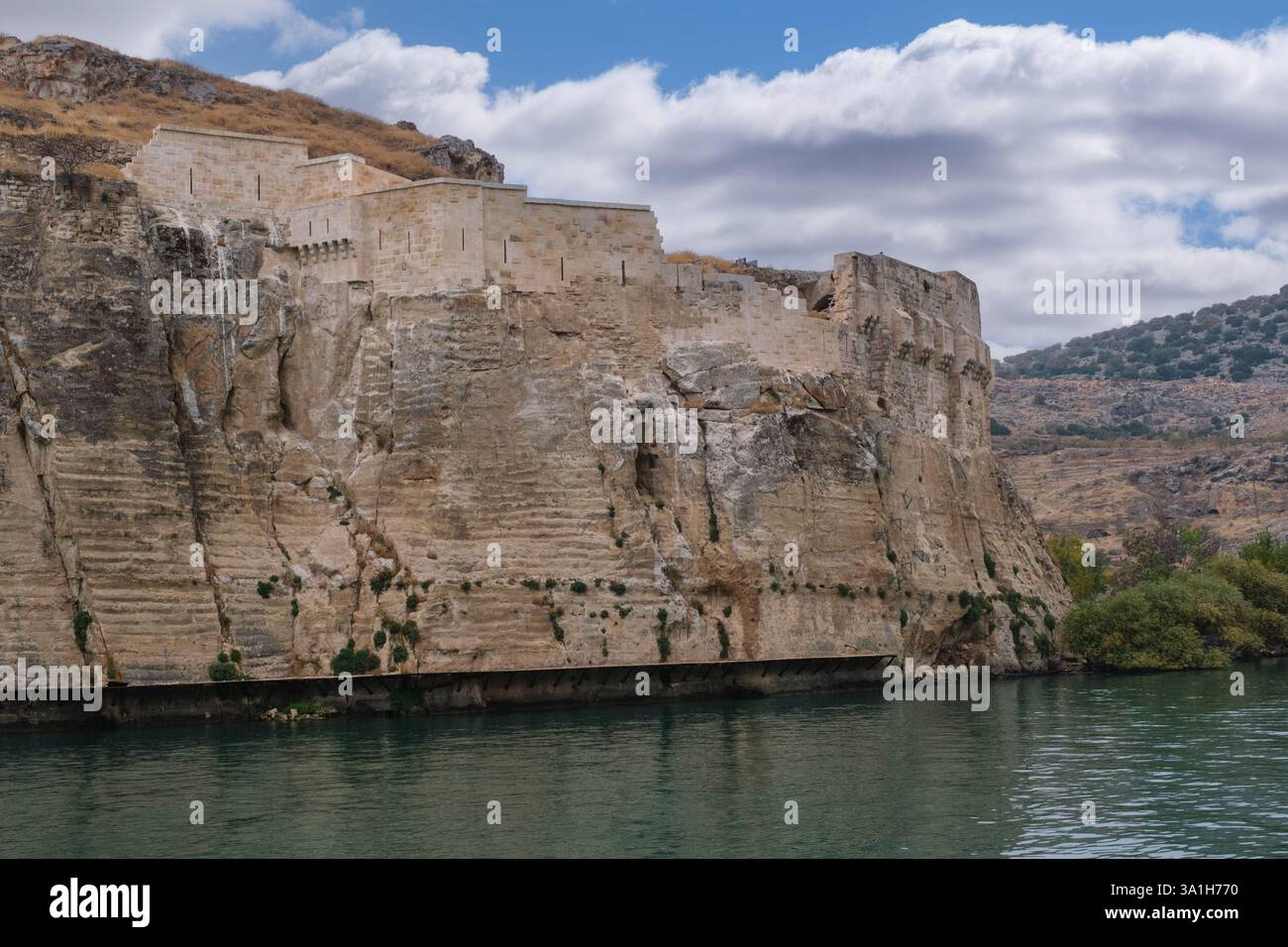 Rumkale, Turkey, Turkiye. View of Rumkale Fortification Ruins from the ...