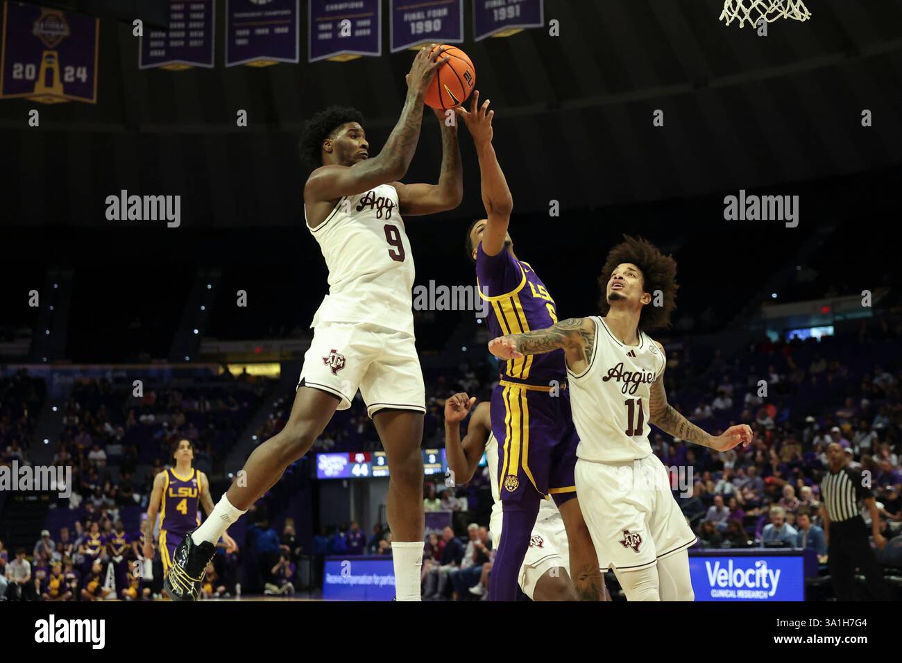 Baton Rouge, United States. 08th Mar, 2025. Texas A&M Aggies forward ...