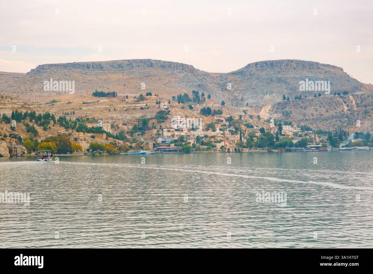 Halfeti, Turkey, Turkiye.View of Halfeti from the Euphrates River Stock ...