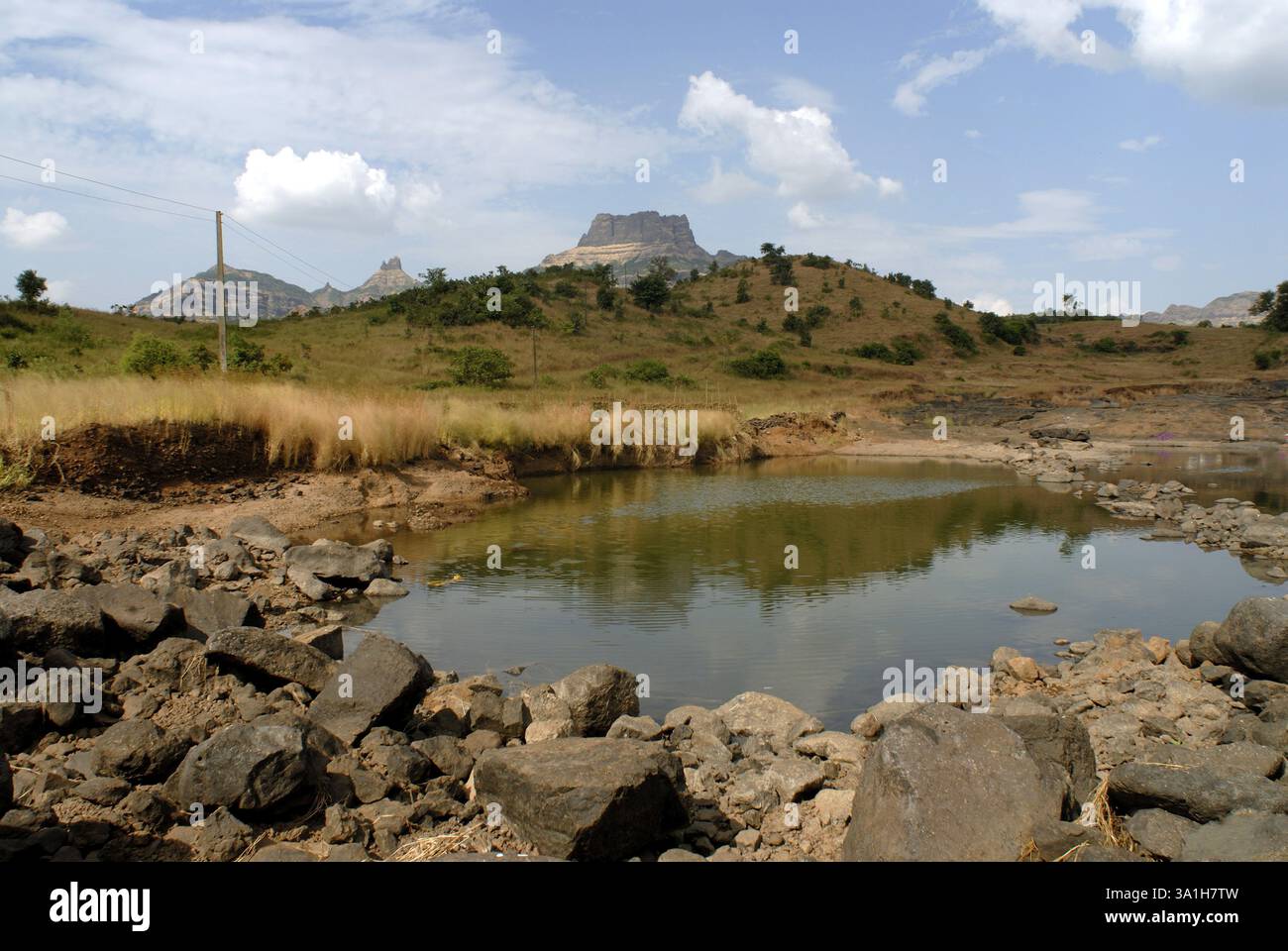 Electricity in mountain, Chanderi, Taluka Panvel, District Ratnagiri ...