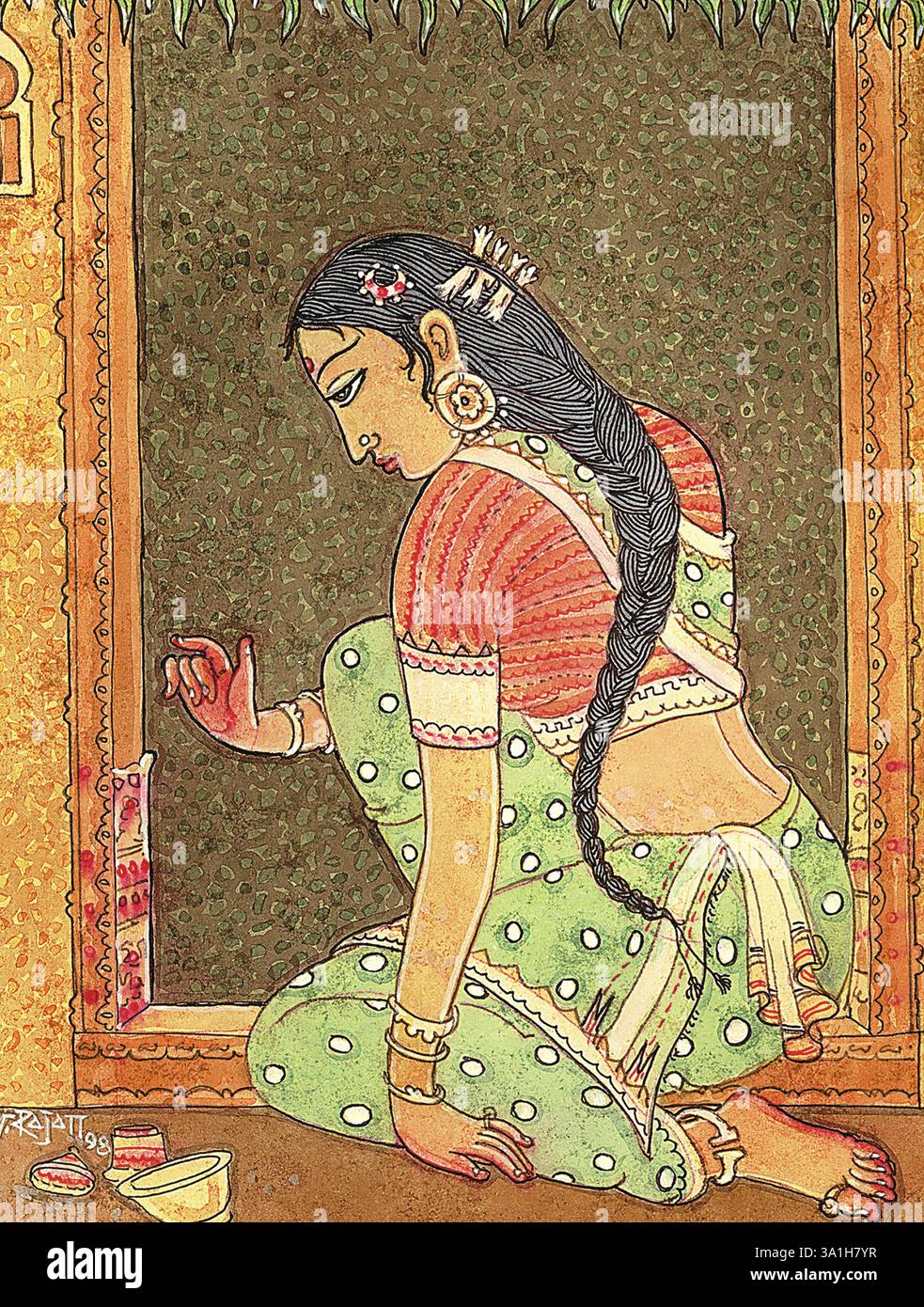 Artist S. Rajam, woman, hindu belief, hindu, hinduism, art, himalayan ...