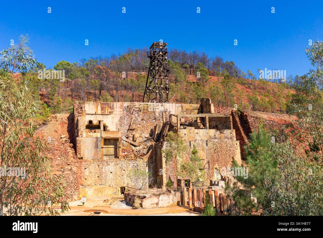 Landscape of a mine. From Rio Tinto, Huelva, Andalusia, Spain Stock ...