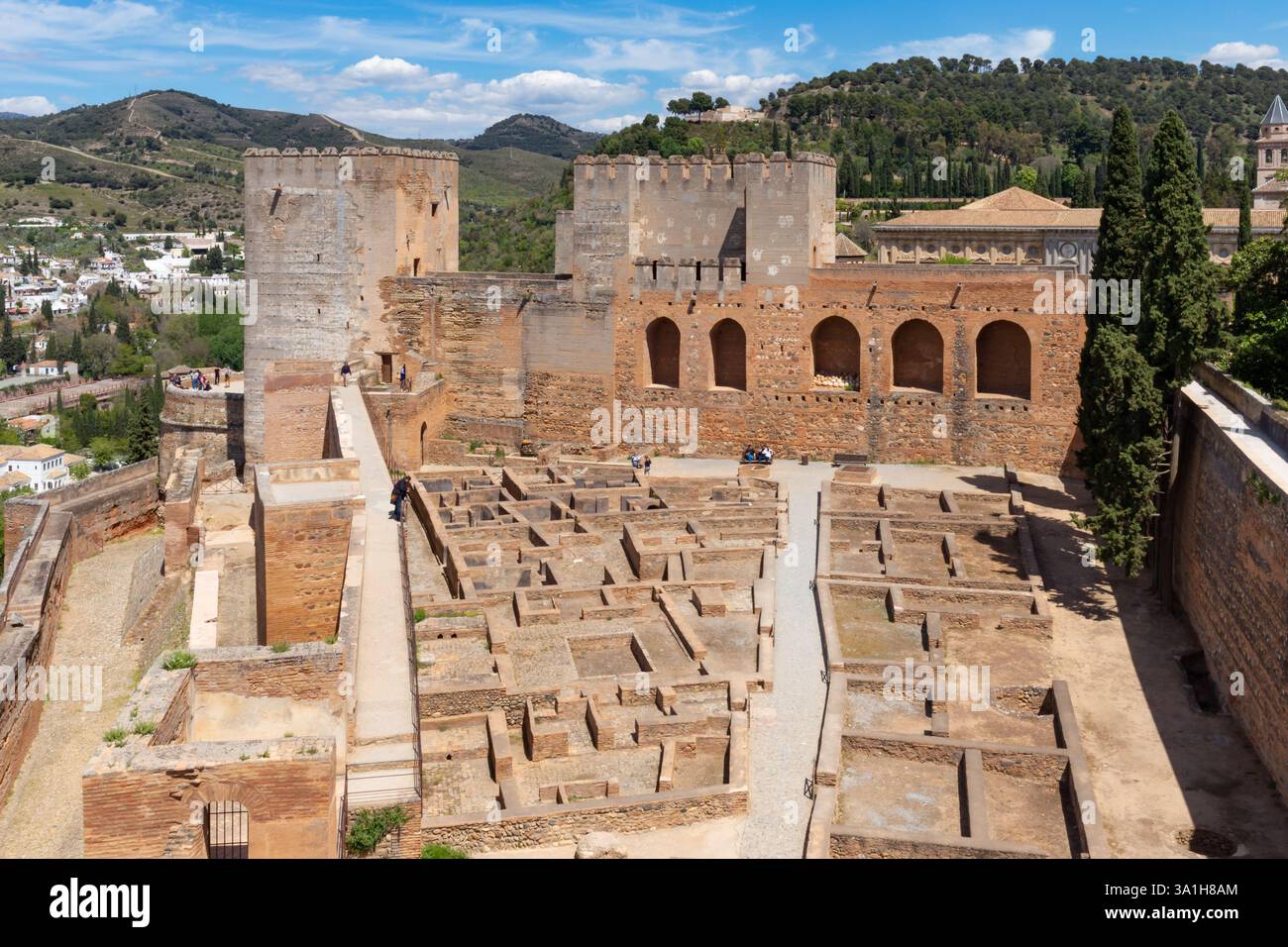 Medieval Arab structures in the city of Granada, in Andalusia, southern ...