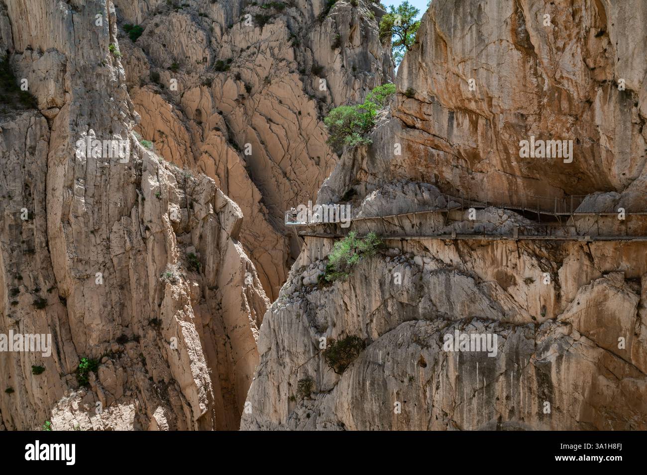 A large gorge of rock cliffs known as "The King's Highway Stock Photo ...