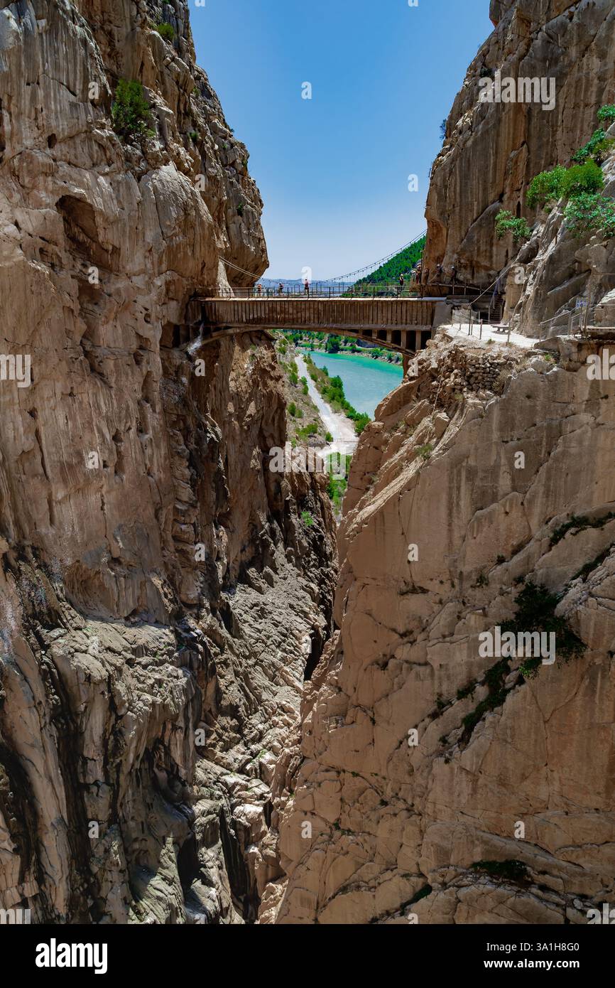 A large gorge of rock cliffs known as "The King's Highway Stock Photo ...