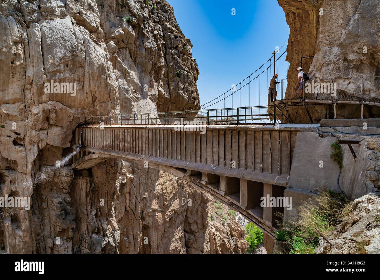 A large gorge of rock cliffs known as "The King's Highway Stock Photo ...