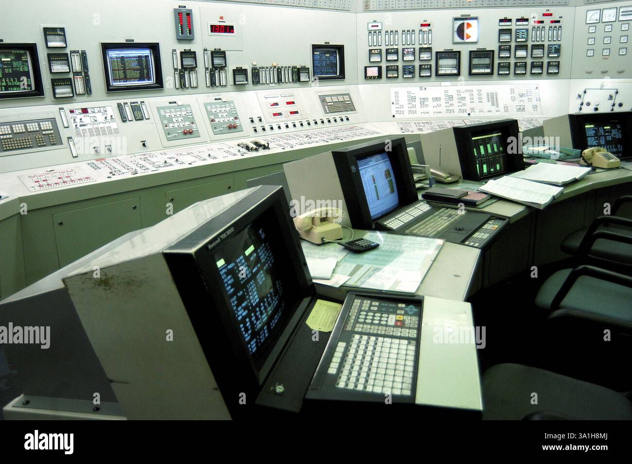 Control panel of the TATA Thermal Power Station, Trombay, Bombay now ...