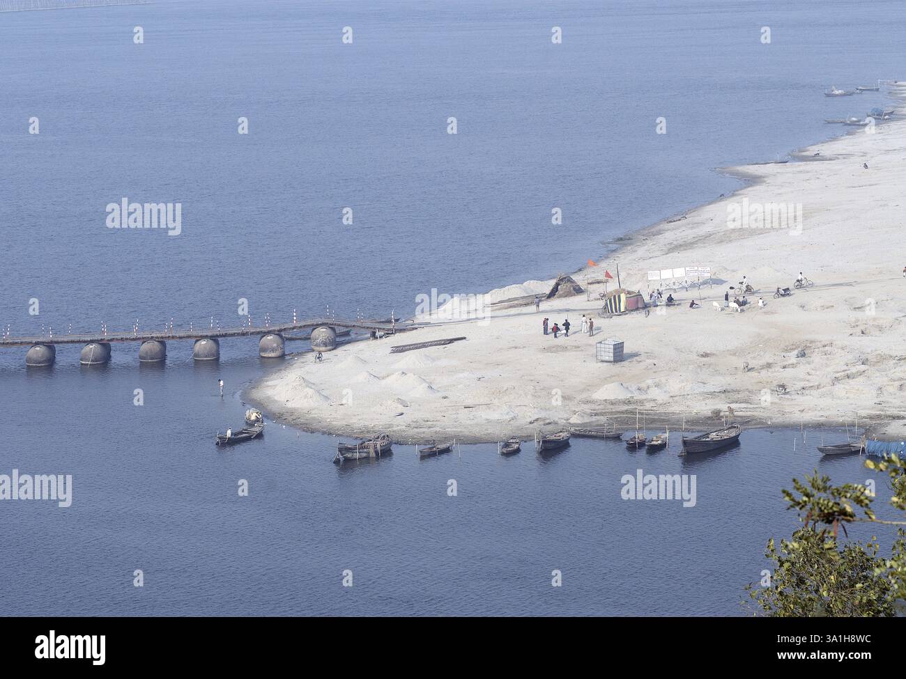 The sacred river for the Hindus The Ganges or Ganga seen from Chunar ...