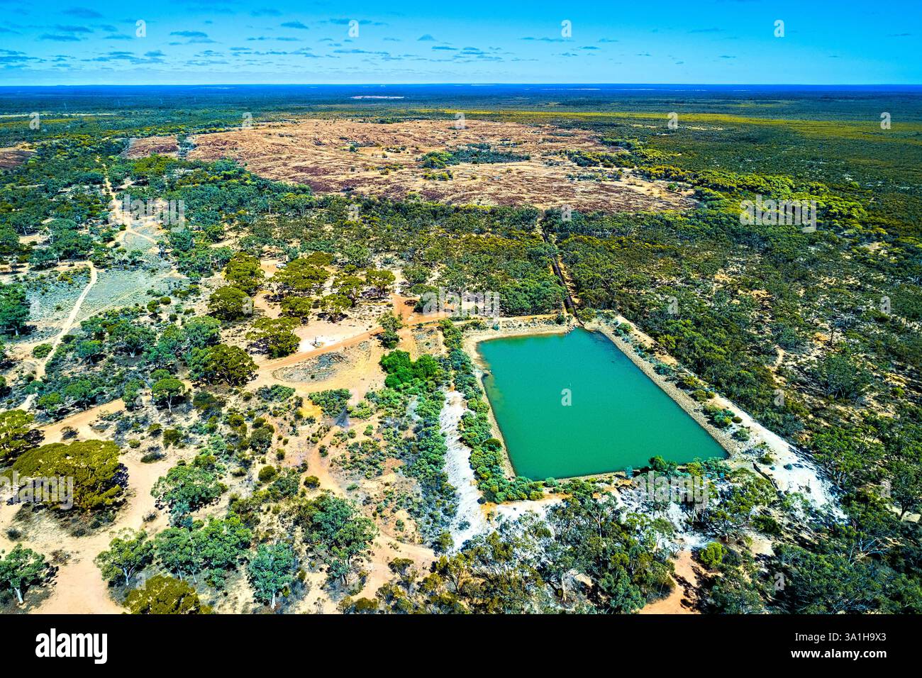 Aerial view of Karalee Rocks and dam, Western Australia Stock Photo - Alamy
