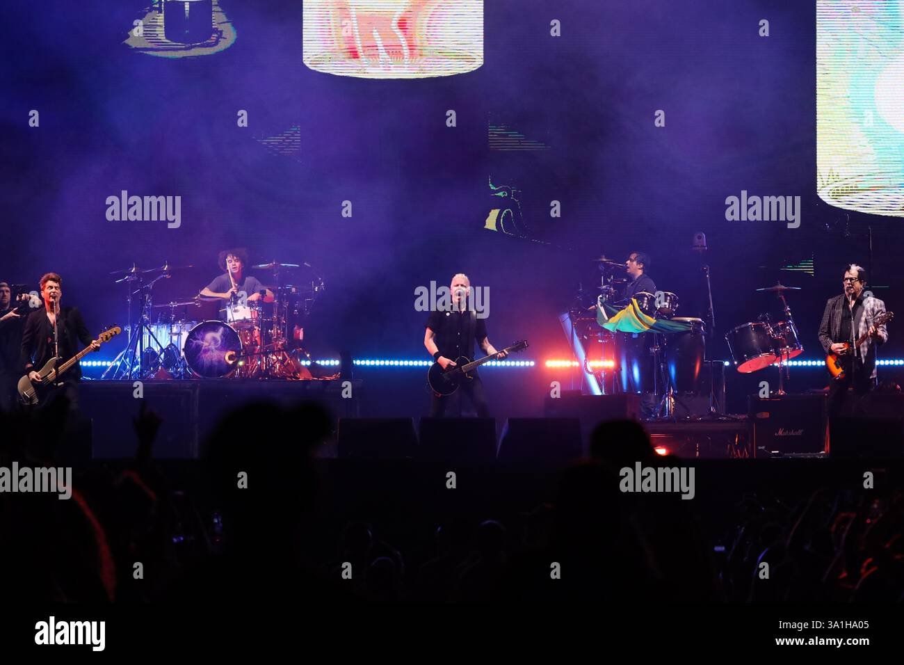 American punk rock band The Offspring, led by vocalist Bryan Keith ...