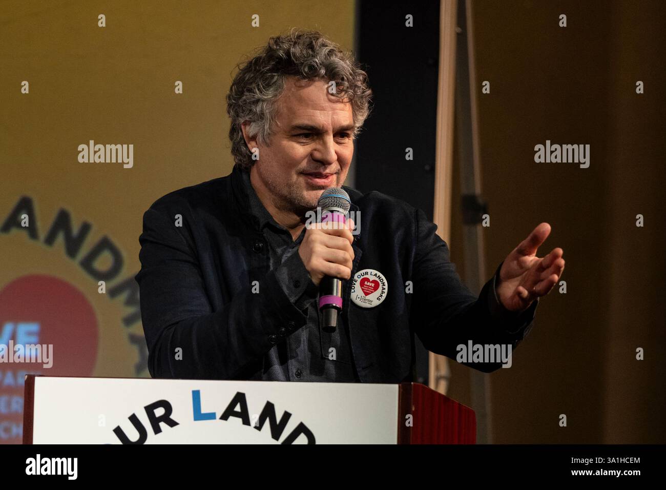 New York, NY, March 8, 2025: Mark Ruffalo speaks at a rally celebrating ...