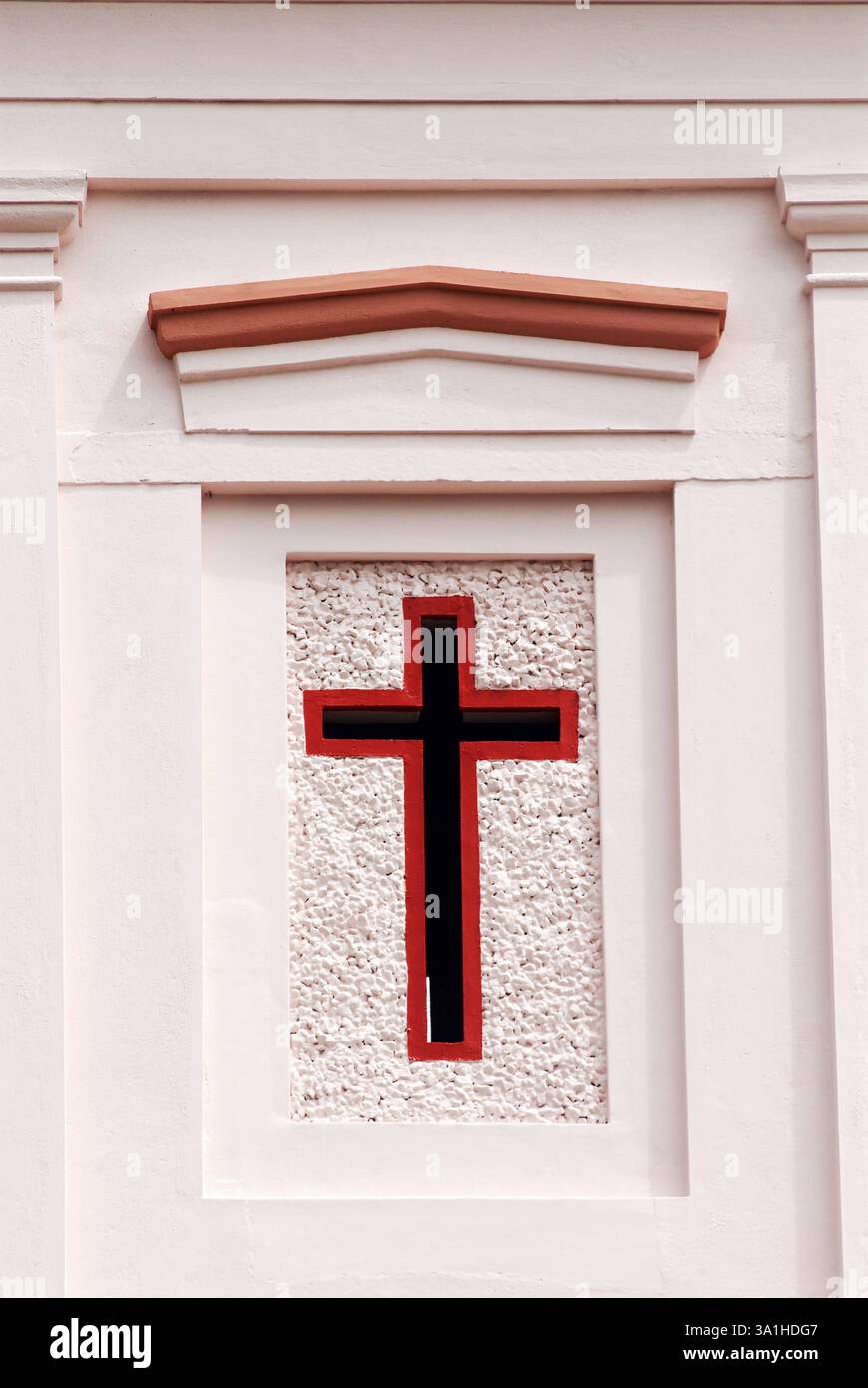 The simple Crucifix, the oldest symbol of Christianity colourfully ...