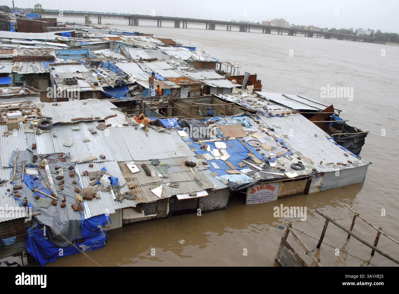 Overflow, Tapi river, Surat, Gujarat, India, Asia Stock Photo - Alamy