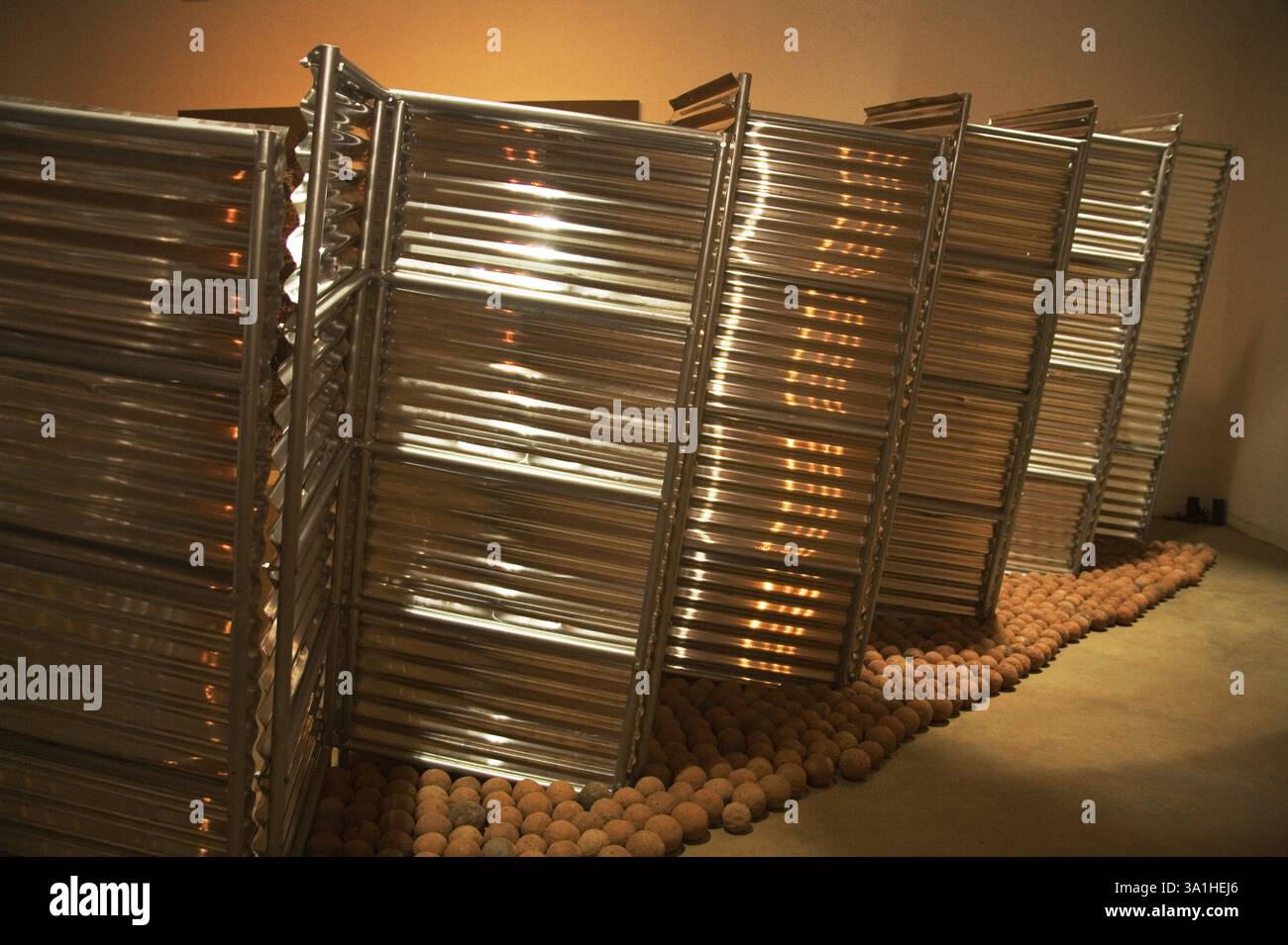 Installation art by Artist Rajan Krishnan at Bodhi Space art gallery ...