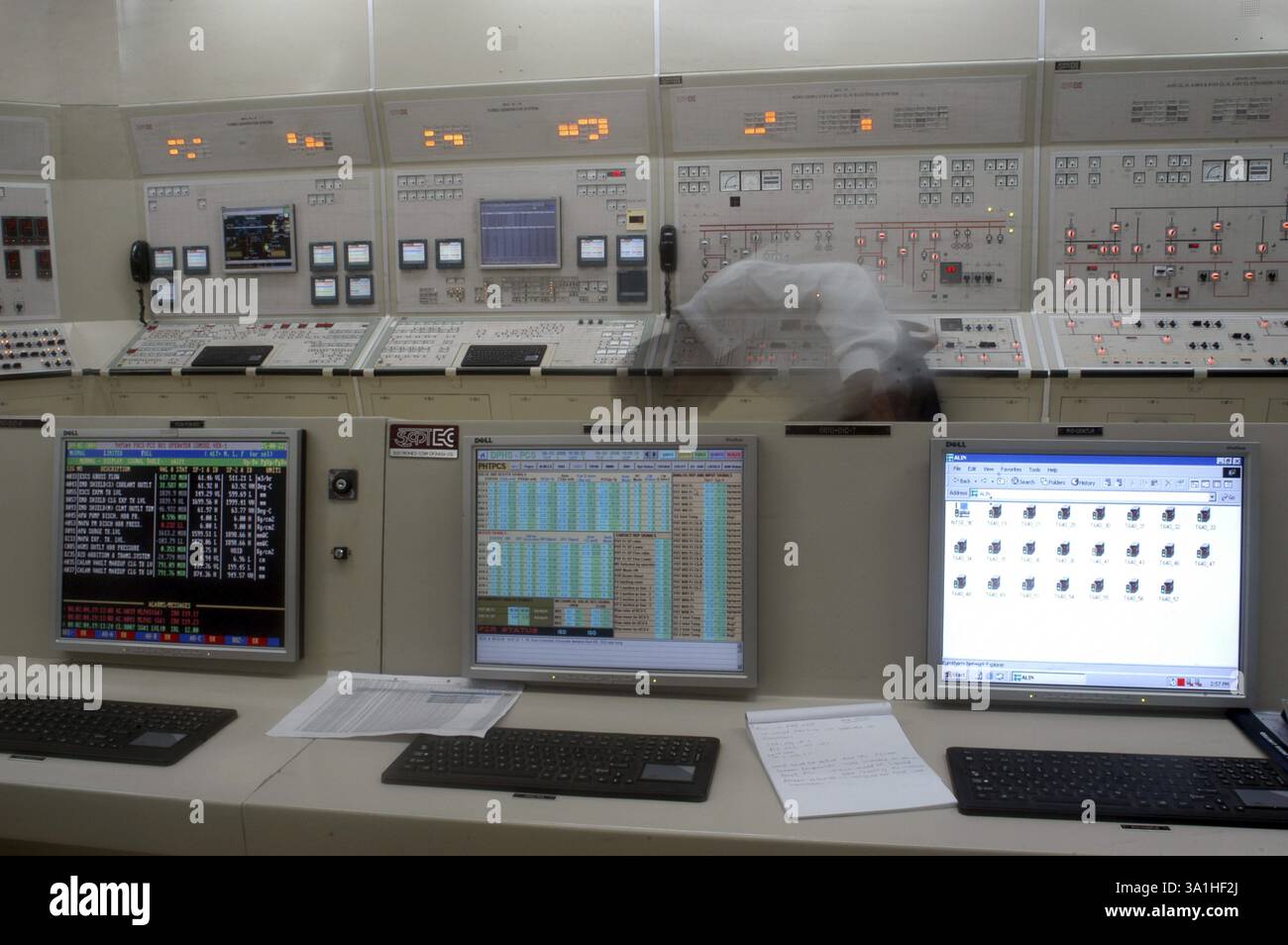 General view of control room of Tarapur Atomic Power station Unit 3 & 4 ...