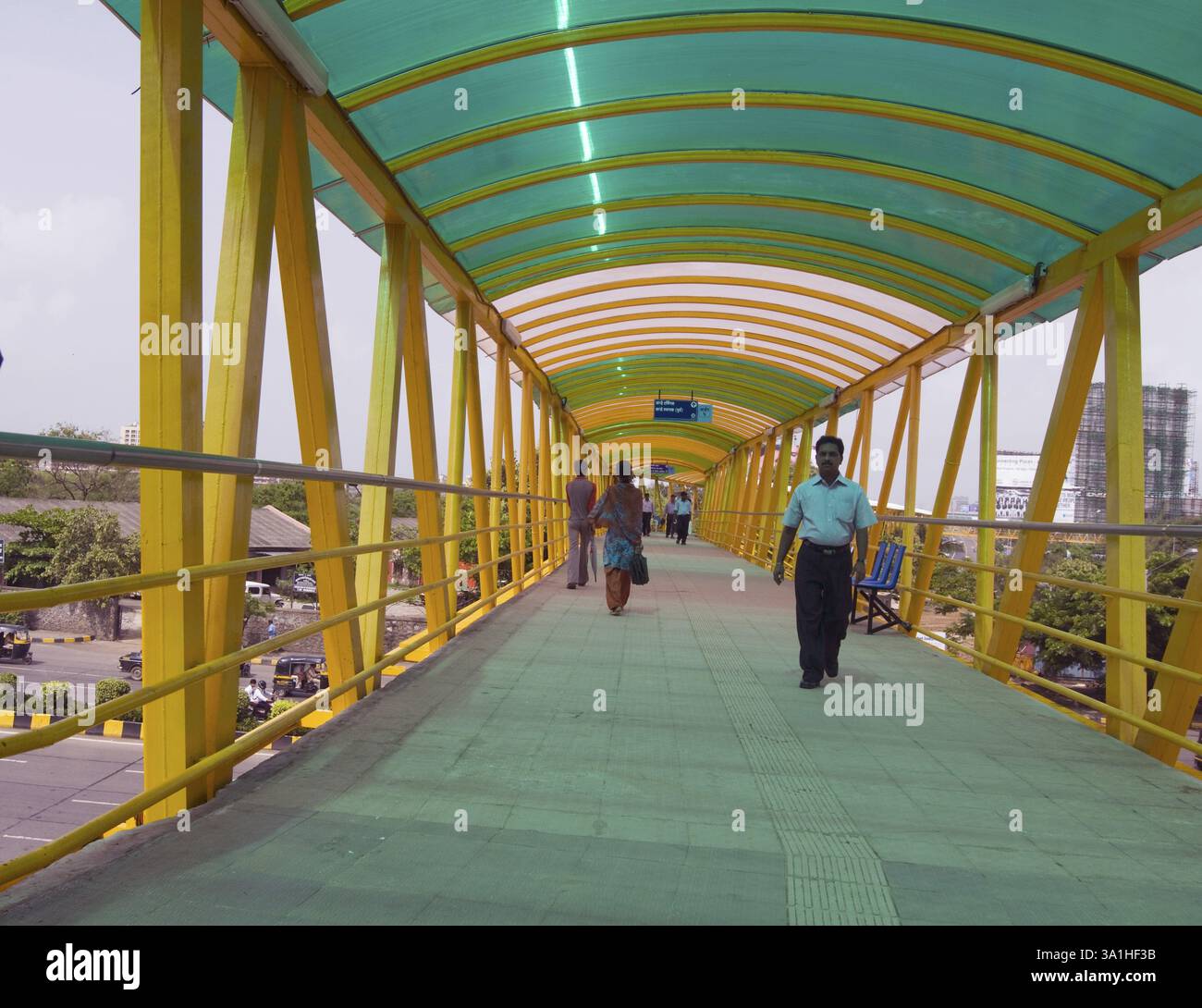 Bandra east sky walk connecting Kalanagar with Bandra local railway ...