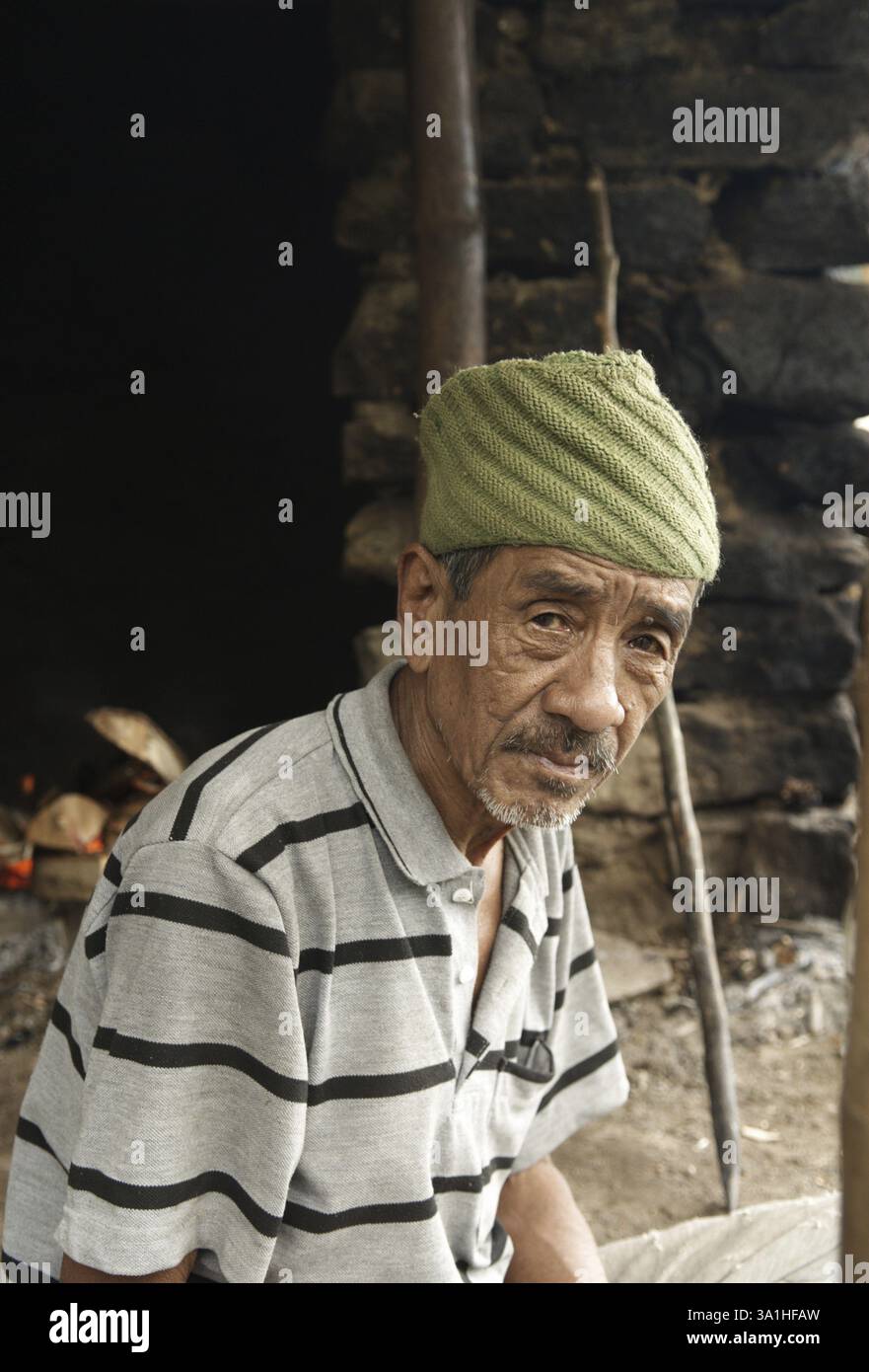 Rural old man, Pastanga, Sikkim, India, Asia Stock Photo - Alamy