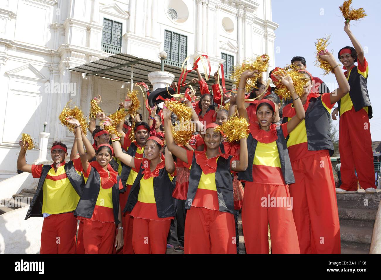 Carnival at holy spirit church, Margaon, Goa, India, Asia Stock Photo ...