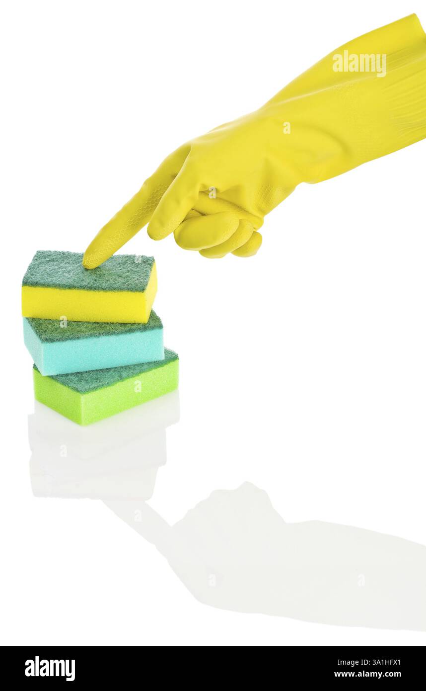 Hand sponges isolated on Cut Out Stock Images & Pictures - Alamy