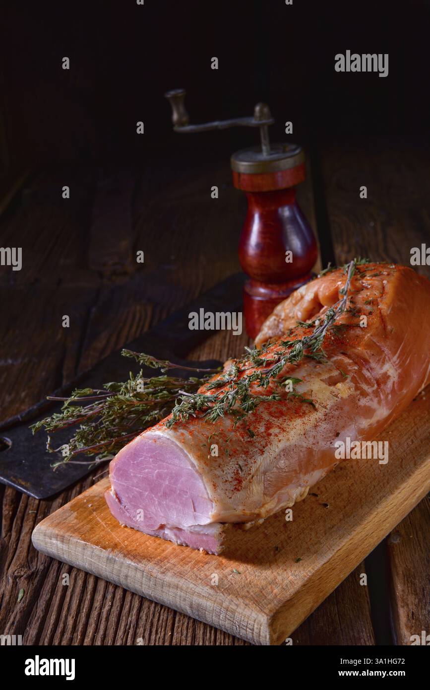Smoked pork fillet hi-res stock photography and images - Alamy