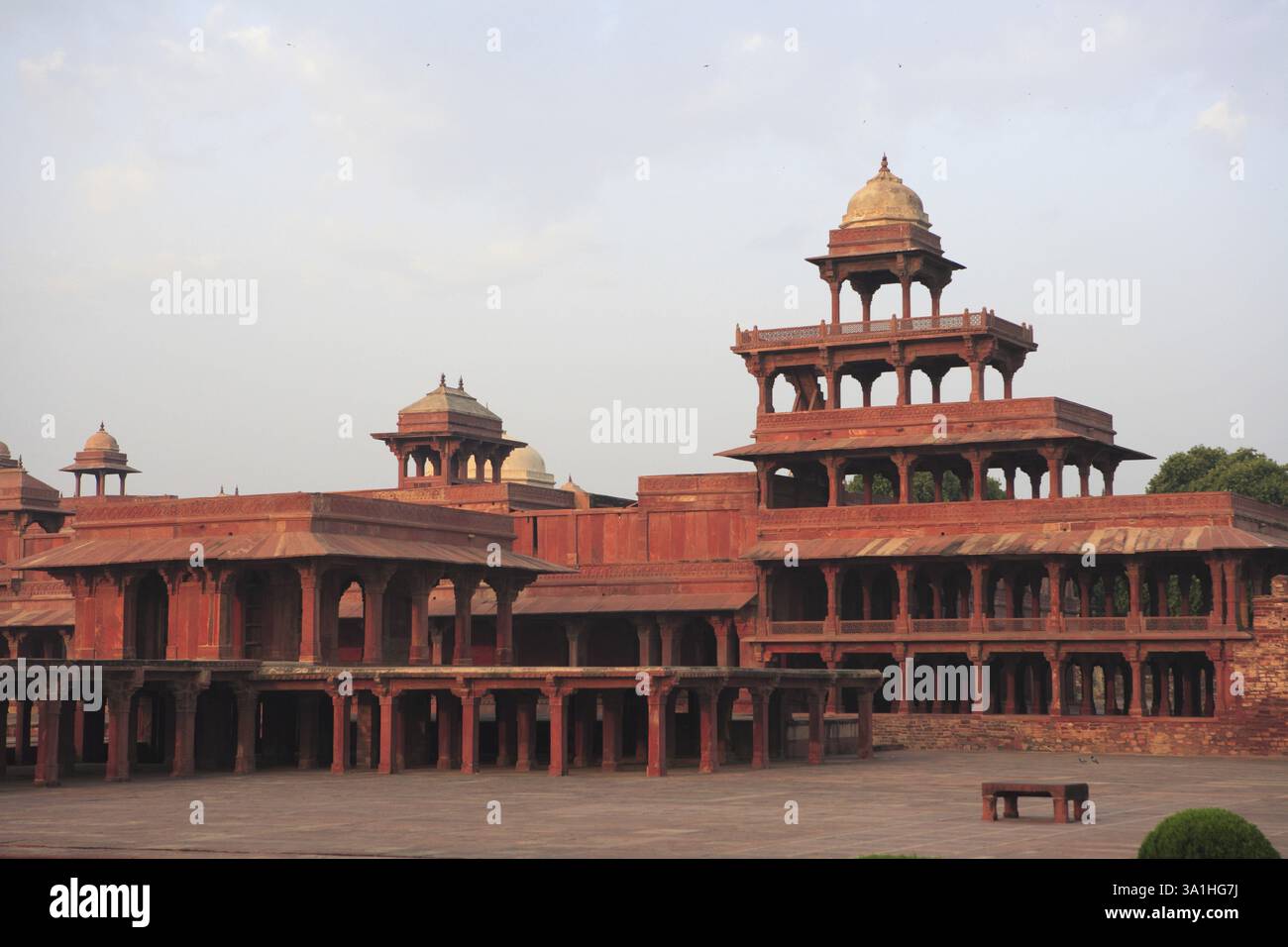 Panch Mahal in Fatehpur Sikri built during second half of 16th century ...