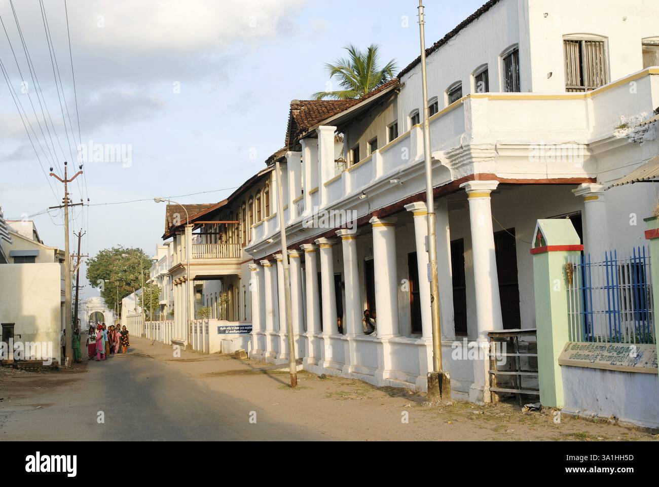 King street in Tranquebar Danish colony in India from 1620-1845 ...