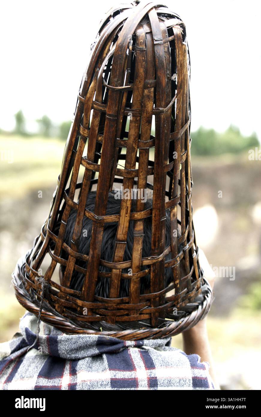 Man wearing hat, Khasi tribe, Shillong, Meghalaya, India, Asia Stock ...