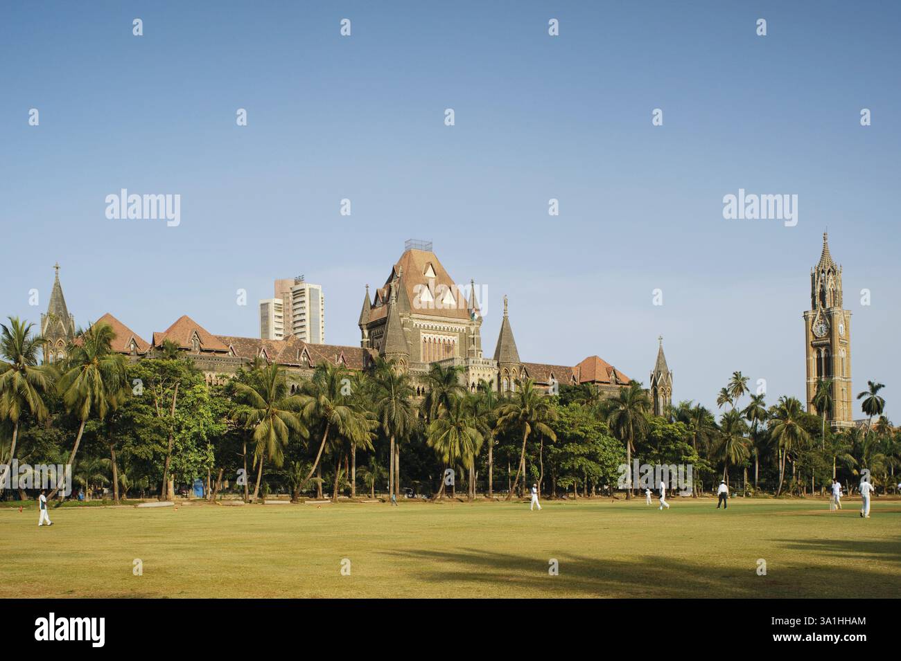 Heritage high court building, Rajabai tower and Oval ground, Bombay now ...