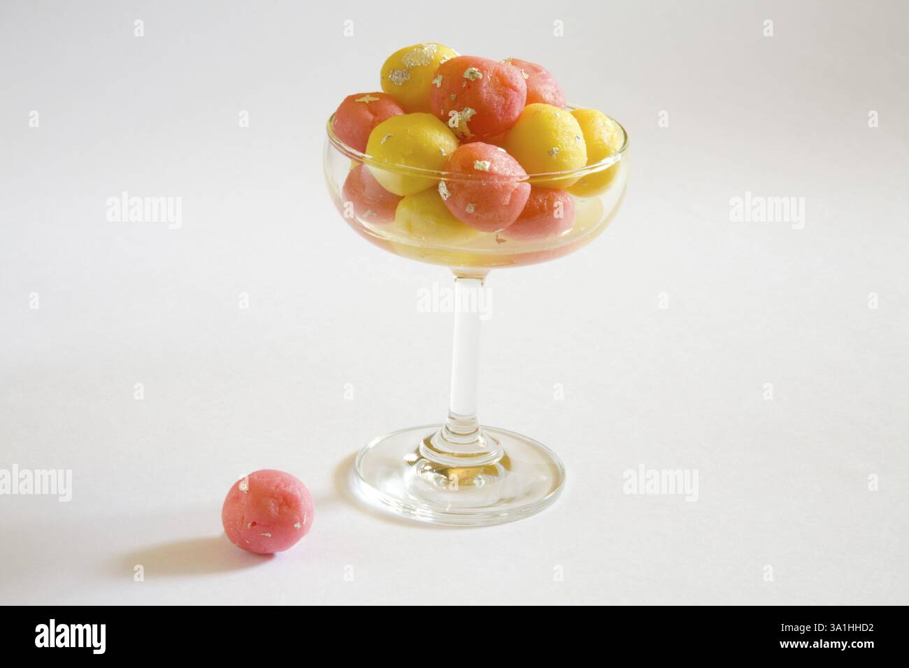 Indian food, sweet dessert angoor Bengali mithai bonbon small ball ...