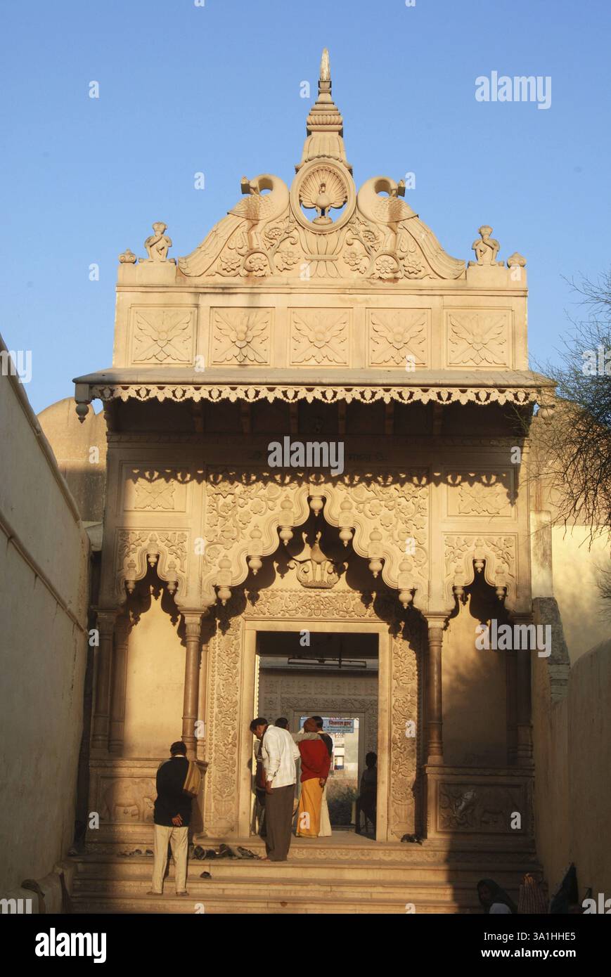 Entrance gate of Nidhivan at Vrindavan, Varanasi, Uttar Pradesh, India ...