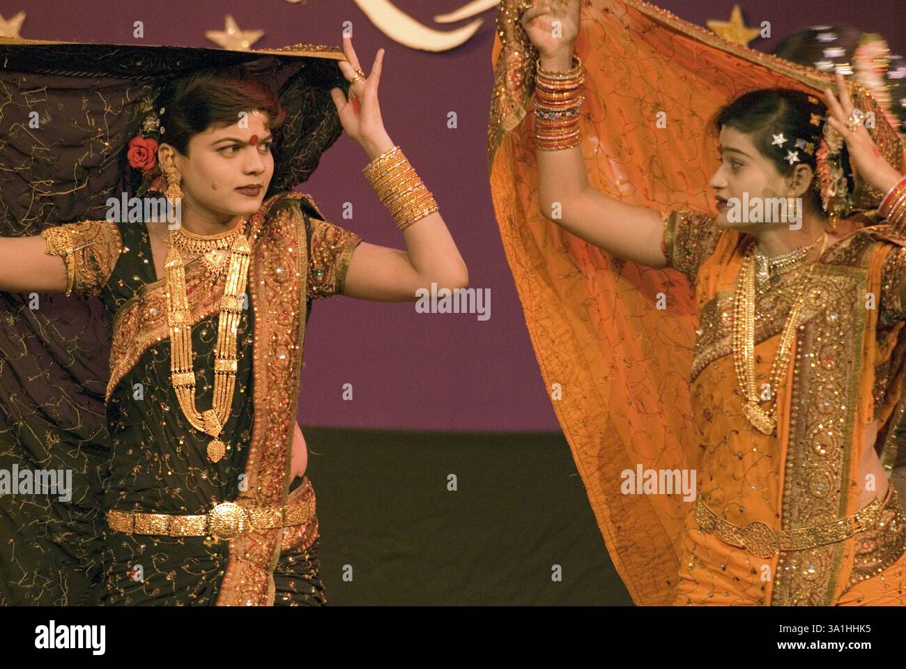 Women performing traditional folk dance Lavani, Maharashtra, India NO MR Stock Photo - Alamy