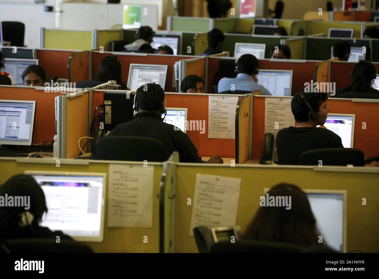 Call centre office, Bombay now Mumbai, Maharashtra, India, Asia Stock Photo - Alamy