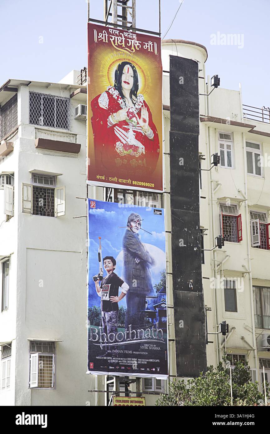 Advertising hoarding Bhoothnath and Shree Radhe Guru Maa back on ...