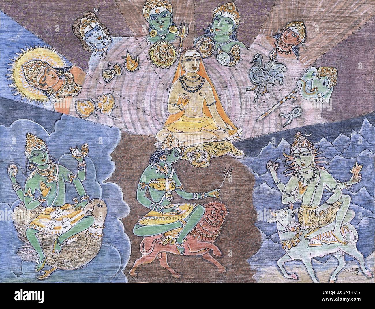 Artist S. Rajam, saint, sadhu, swami, sanyasan, monk, devotion ...