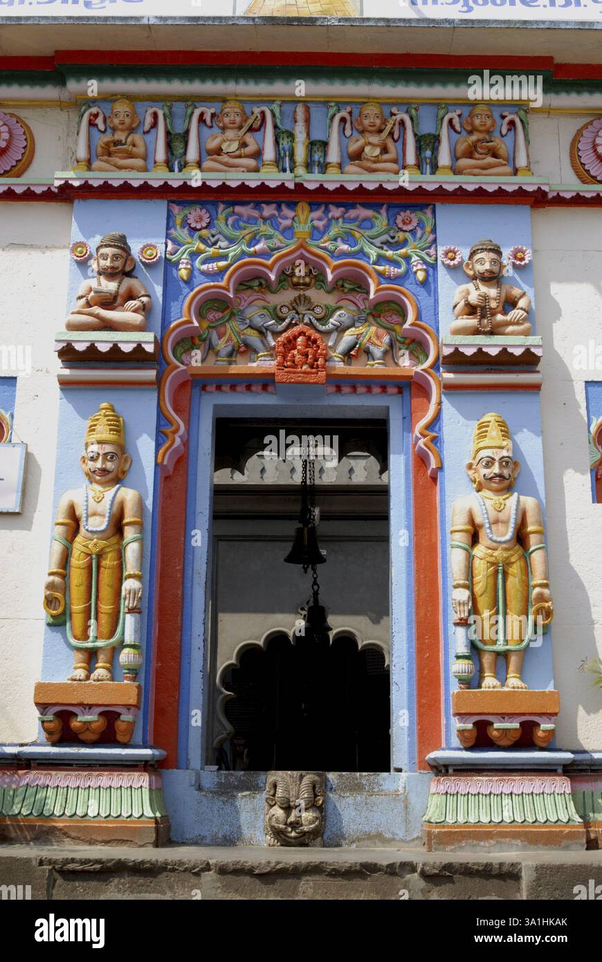 Ashtavinayak, richly decorated entrance of Shri Vighneshwar Vinayak ...