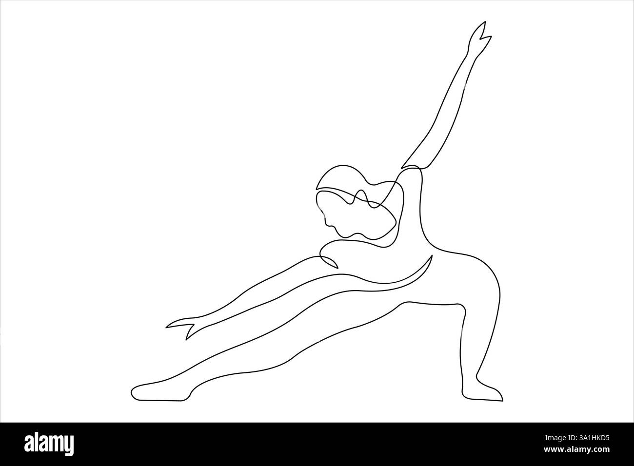 Continuous one line drawing of young dancer design outline vector ...