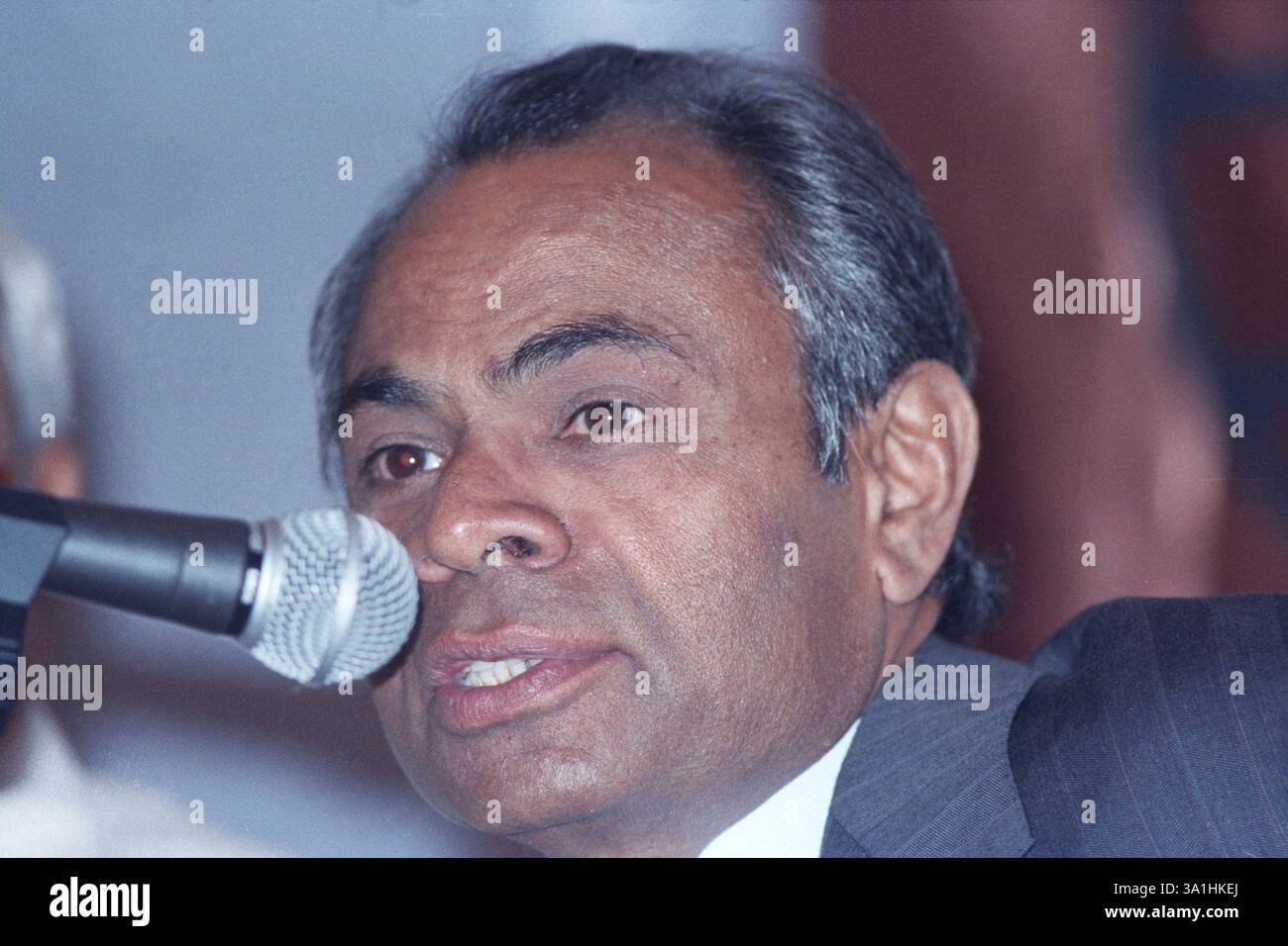 South Asian Indian businessman Mr. Gopichand Hinduja the owner of ...