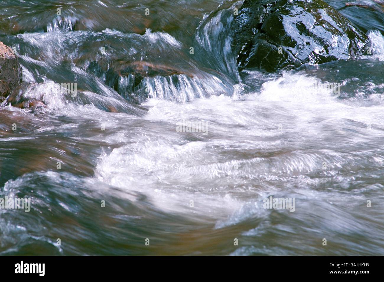 Creative curve and form flow of river water, Sanjay Gandhi National ...