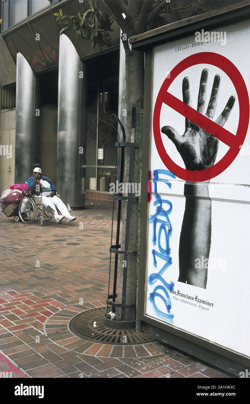 An invalid patient and advertisement with dismembered hand, San ...