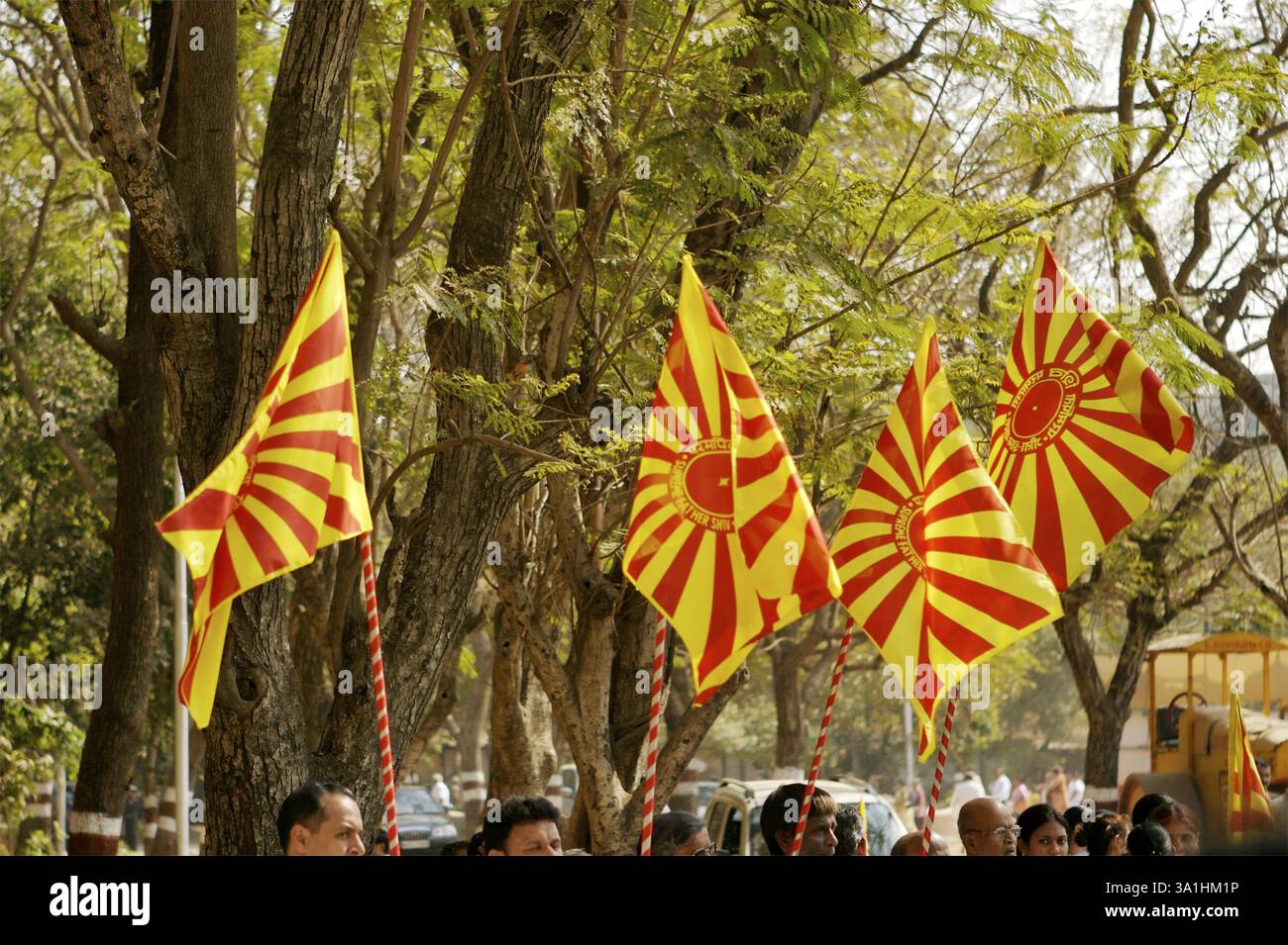 Flags of Brahma Kumari Hindu religion, Bombay Mumbai, Maharashtra ...