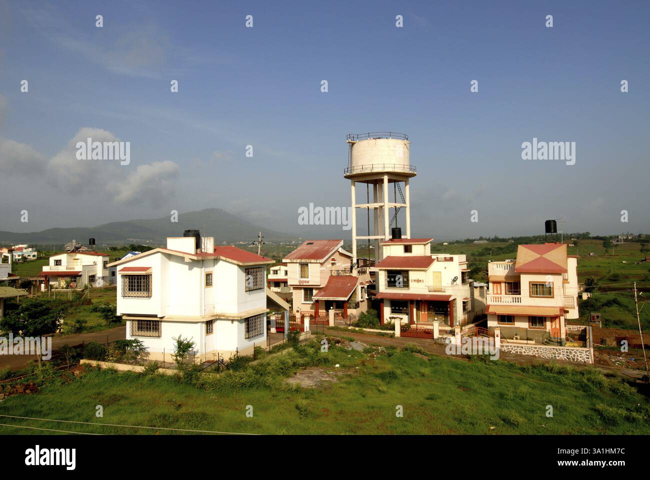 Residential colony, Talegaon, Pune, Maharashtra, India, Asia Stock ...
